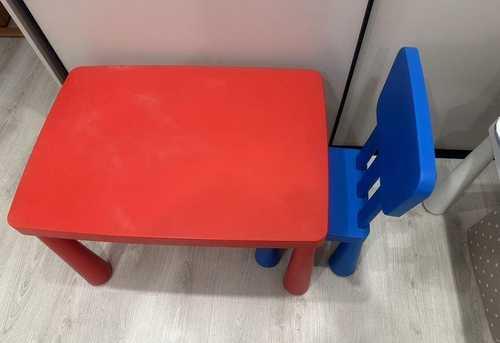 Детский стол и стул маммут mammut IKEA
