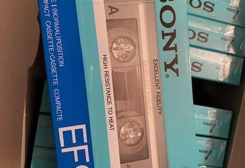 Аудио кассеты Sony EF90 Япония новые запечатанные