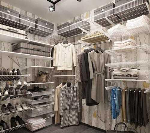 Система хранения для просторной гардеробной