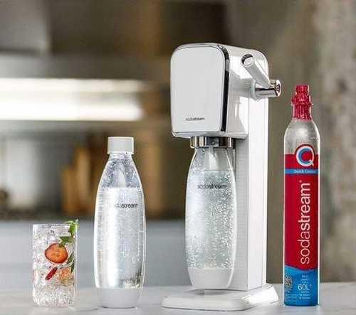 Сифон для газирования Sodastream Art белый ретро