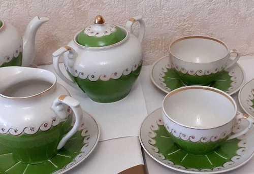 Чайный сервиз Барановка. Позолота. 1950-е годы