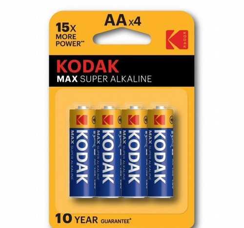 Батарейки Kodak AA LR6 4BL Super alkaline