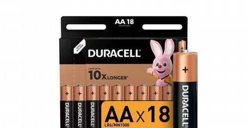 Батарейки Duracell пальчиковые аа LR6 (18 шт. в уп