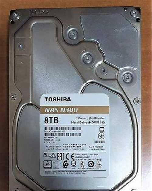 Жесткий диск Toshiba 8Tb NAS N300 (hdwg180)