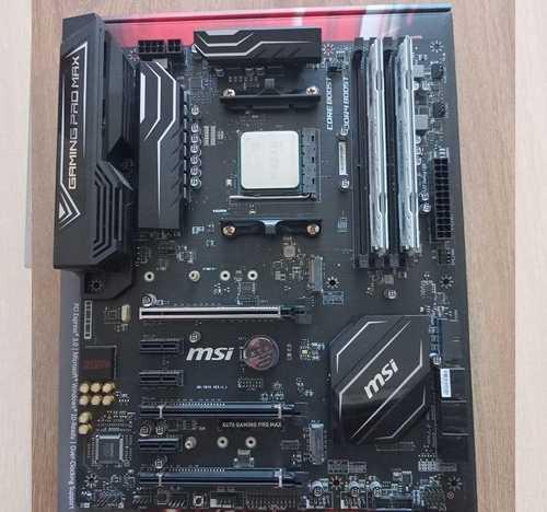 Материнская плата MSI X470   Ryzen5 5600   RAM 16G