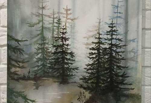 Картина лес
