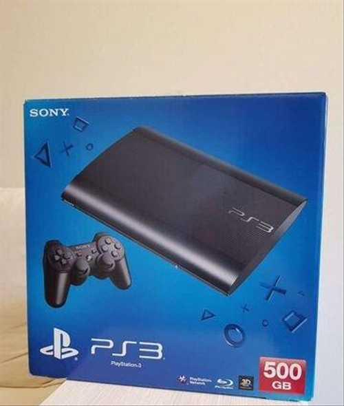 Sony Playstation 3 Super Slim 500GB с играми, HEN