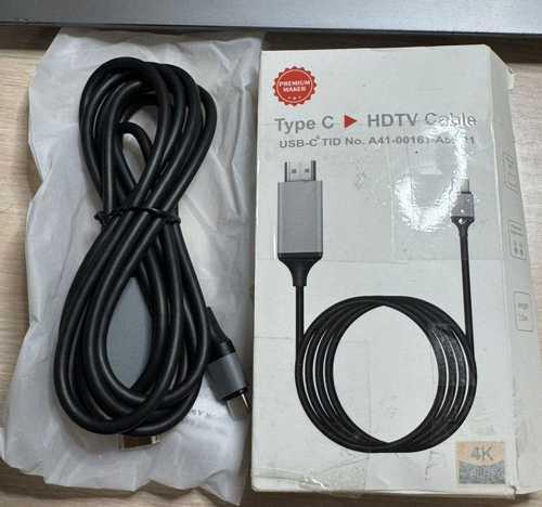 Кабель переходник hdtv Type-C на hdmi