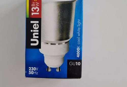 Лампа люминисцентная Uniel 13W GU10 4000K