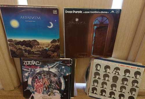 Пластинки рок Аквариум Beatles Deep Purple Zodiac
