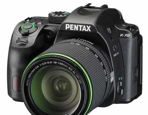 Зеркальный фотоаппарат Pentax K-70 kit DA 18-135 W