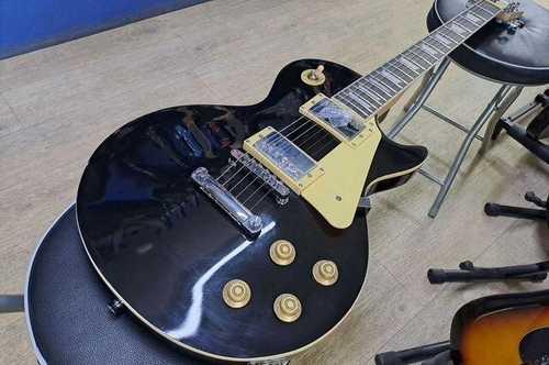 Электрогитара чёрная корпус Les Paul