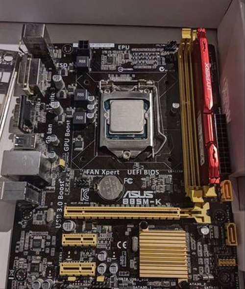 Asus B85M-K + i5 4590 + ddr3 8gb