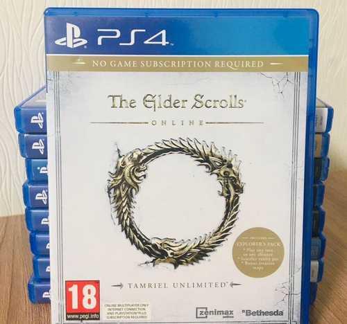 The Elder scr online Диск ps4