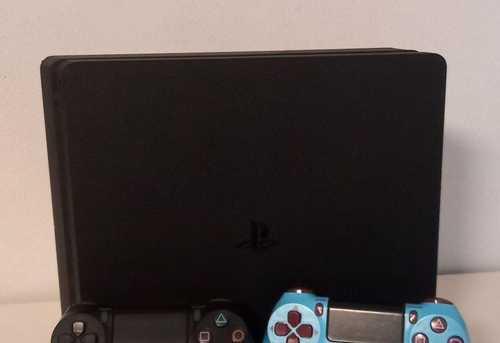 Sony PS4 slim с играми 2 геймпада