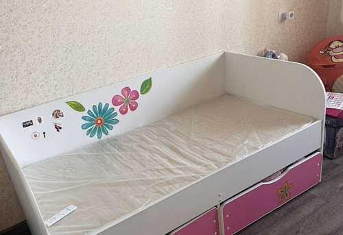 Кровать детская для девочки 2-12 лет