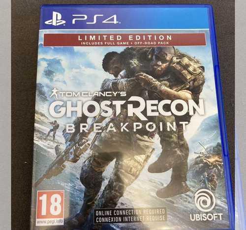 Tom Clancy's Ghost recon ps4 диск