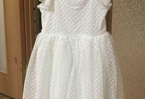 Платье для девочки белое 116-122 lc waikiki
