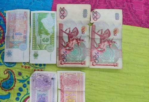 Советские бумажные деньги Казахстан и узбекистан
