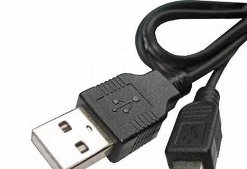 Кабель USB2.0 тип А(m) -miniB(5P) 1м. #62472