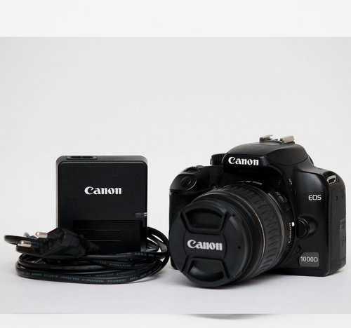 Зеркальный фотоаппарат Canon 1000d kit
