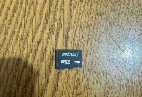 Карта памяти MicroSD на 2гб рабочий