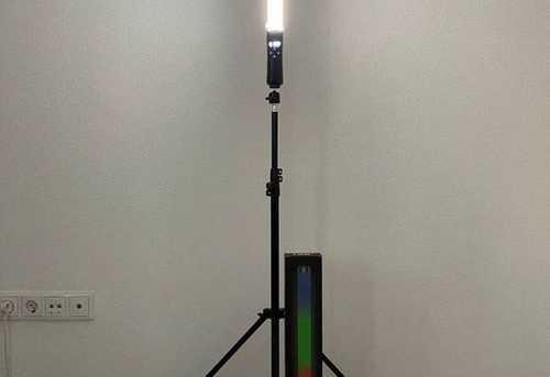 Rgb light stick, свет для фото и видео +штатив нов