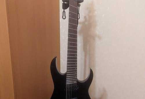 Семиструнная электрогитара Ibanez rgms7-BK