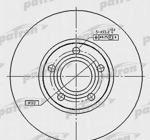 Patron PBD2651 Диск тормозной х 2
