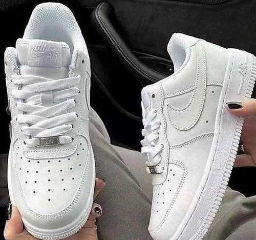 Кроссовки кеды белые Nike Air Force форсы