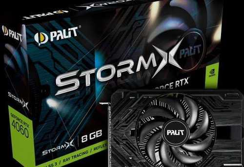 Новая RTX 4060 8gb видеокарта Palit StormX