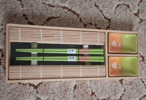 Бамбуковые палочки для суши в подарочной упаковке