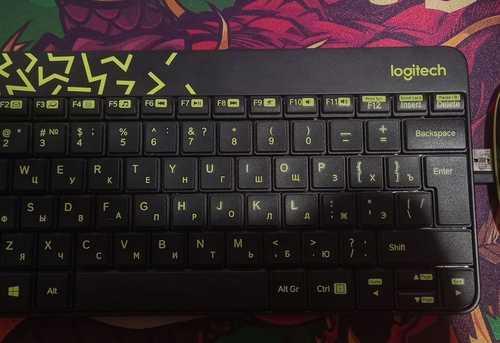 Мембранная клавиатура logitech mk240 nano + мышка