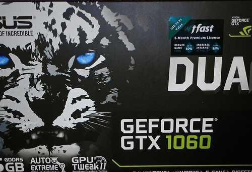 Asus GeForce GTX 1060 dual 6144MB