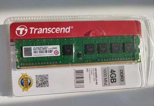 Оперативная память Transcend ddr3 4 gb 1600 Mhz