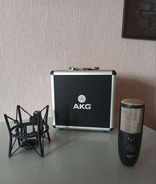 Студийный микрофон akg p420+кейс+держатель "паук"