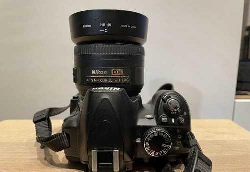 Nikon D3100+объектив AF-S nikkor 35mm 1:1.8G
