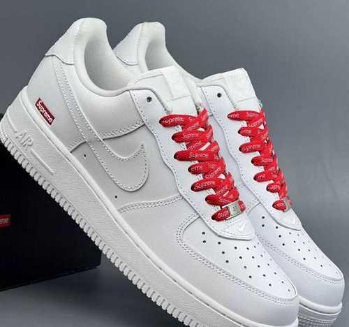 Кроссовки Nike Air Force 1 Supreme Белые