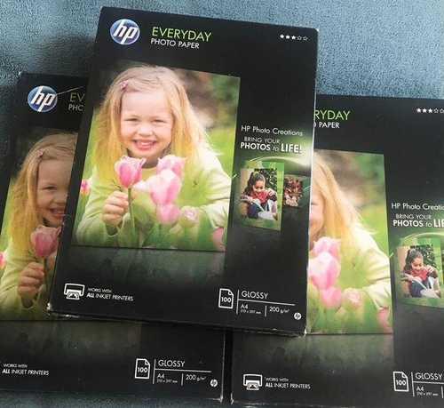 Фотобумага HP А4 глянцевая HP Everyday Glossy