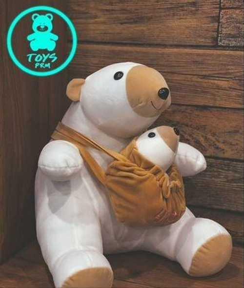 Полярный белый медведь мягкая игрушка