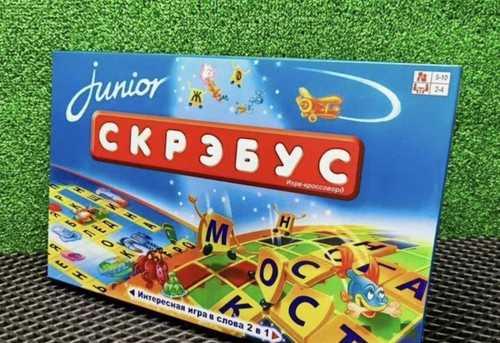 Новая Настольная игра-кроссворд Скрэбус Junior