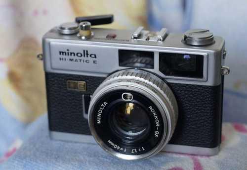 Фотоаппарат Minolta HI-Matic E