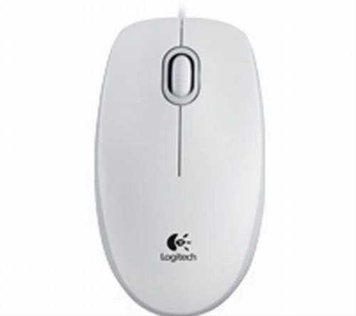 Мышь Logitech B100 Optical Mouse White #85797