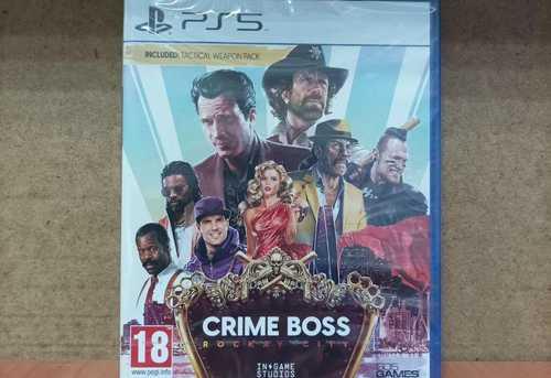 Игра для ps5 Crime Boss новая, в плёнке