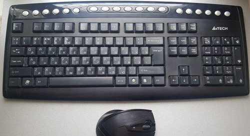 Клавиатура и мышь беспроводные 4tech