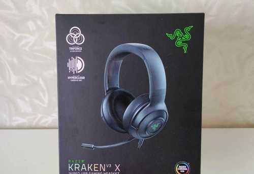 Наушники игровые Razer Kraken V3 X. Новые