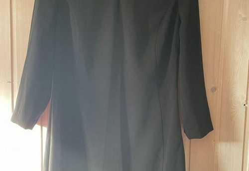 Платье футляр 44 черное мини-платье mango