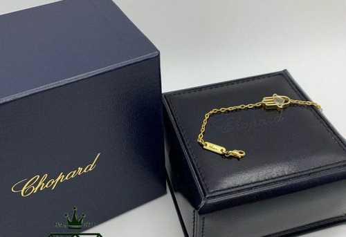 Золотой браслет с бриллиантом chopard Хамса