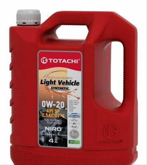 Моторное масло totachi niro Synthetic SN 0W-20 4L