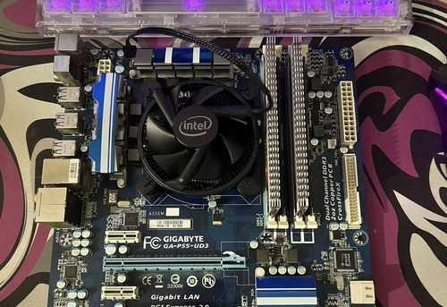 Комплект Gigabyte GA-P55-UD3, Xeon X3470, 12 Gb